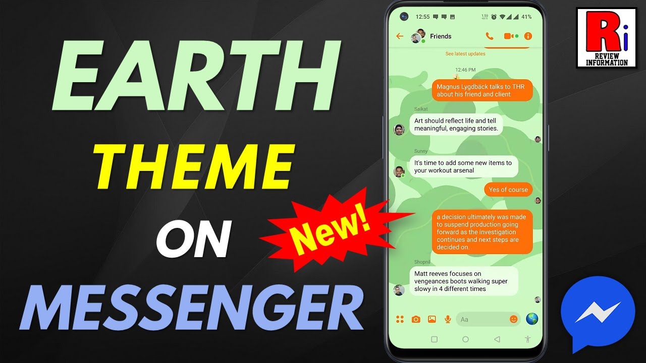How to Activate Earth Theme on Facebook Messenger (New) - YouTube