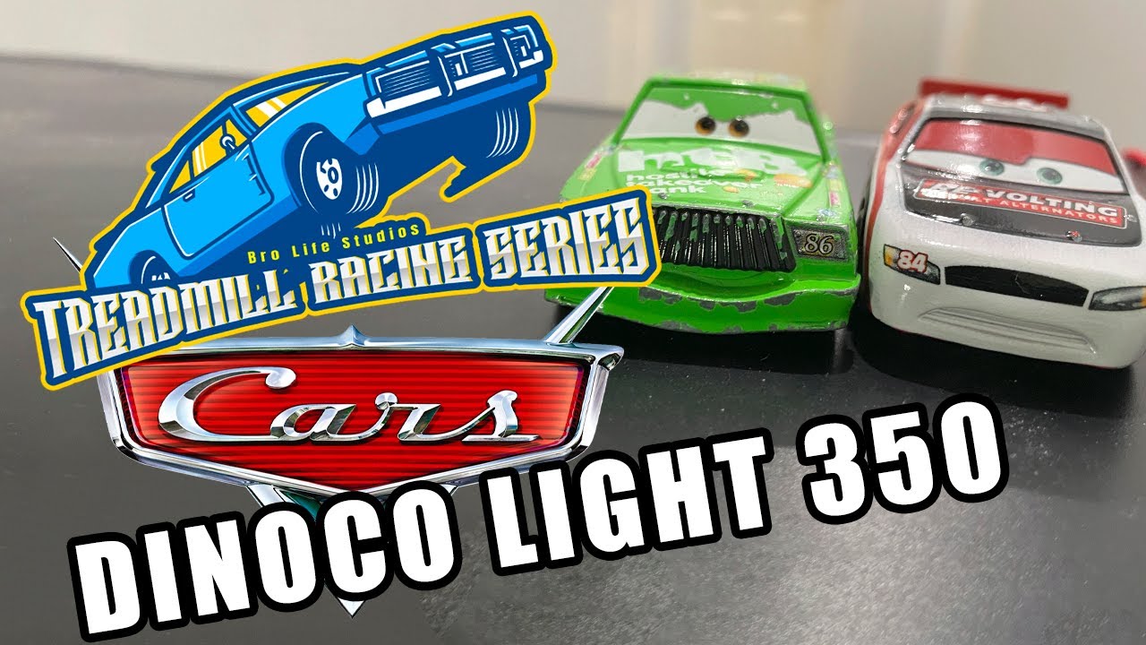 Treadmill Racing Series - Disney CARS - DINOCO LIGHT 350 - YouTube
