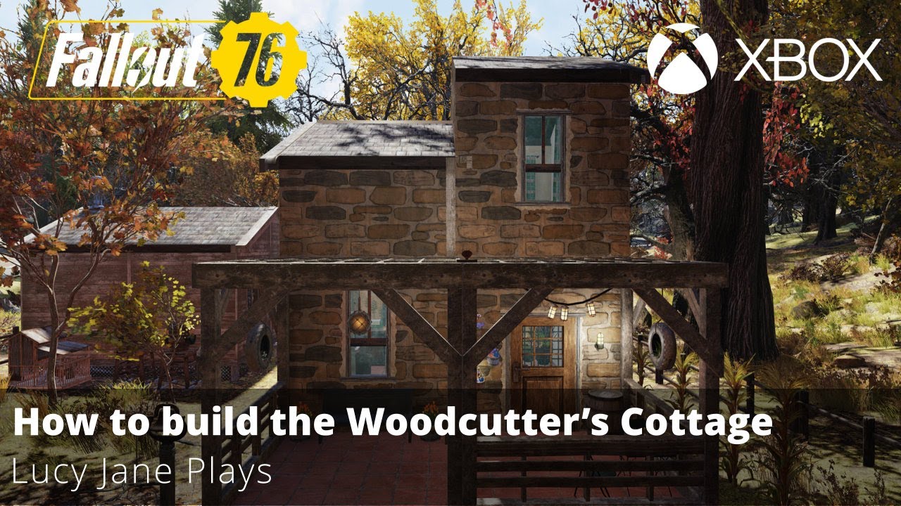 Fallout 76 - How to build the Woodcutter's cottage - YouTube
