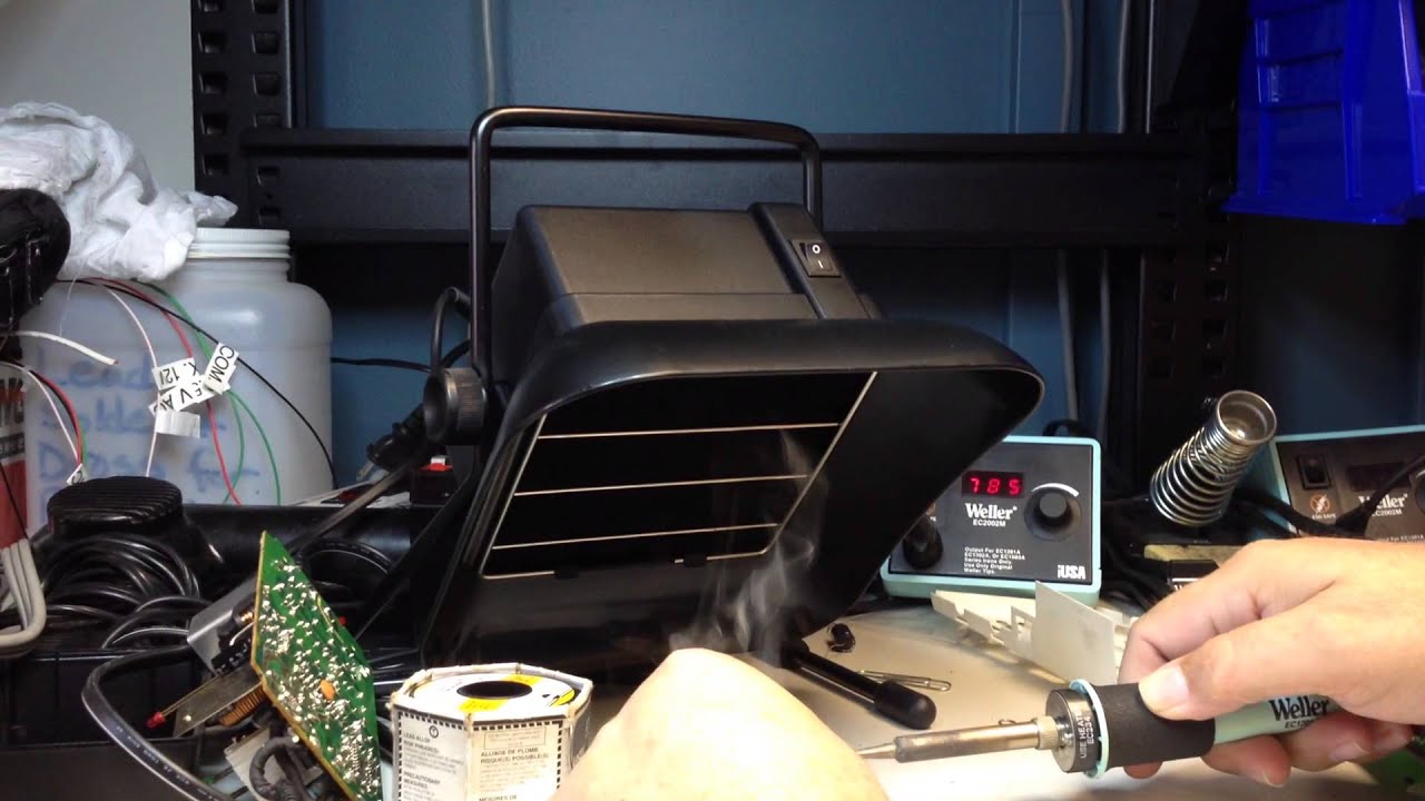 WELLER WSA350 SOLDER FUME AND SMOKE ABSORBER - YouTube