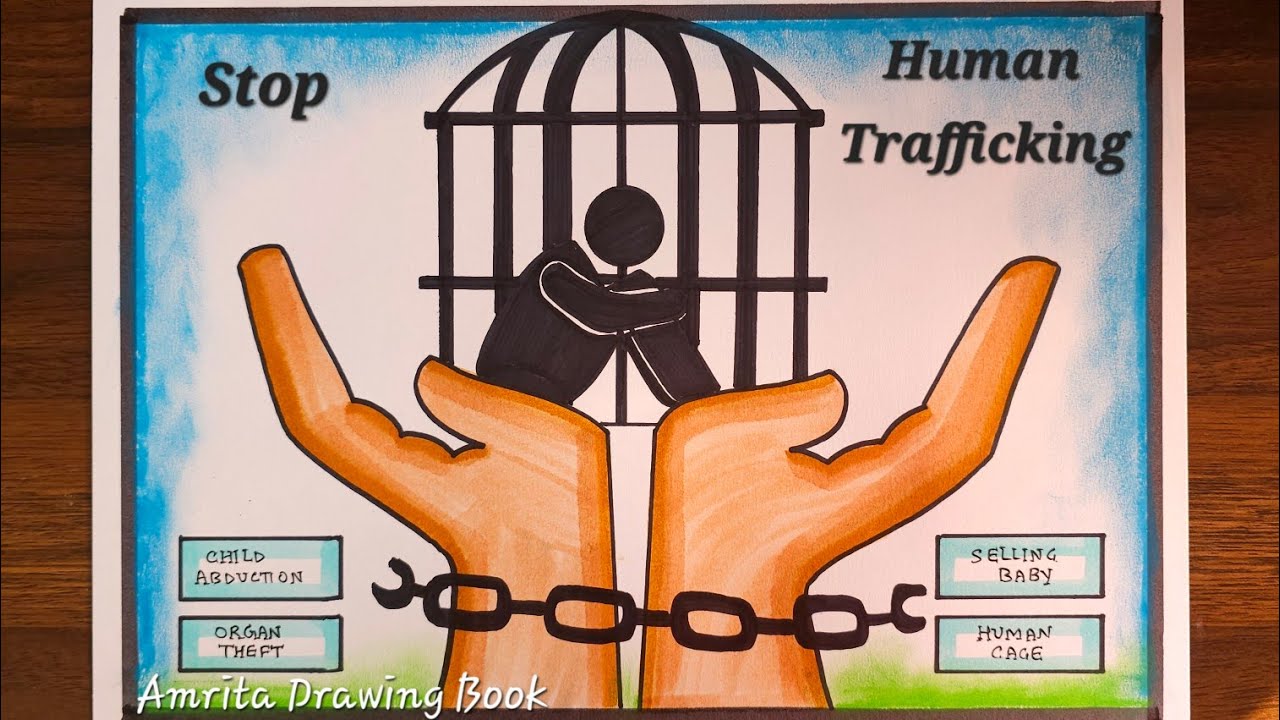 National Human Trafficking awareness poster drawing | Stop Human ...
