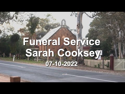 Sarah Cooksey Funeral 07-10-2022 - YouTube