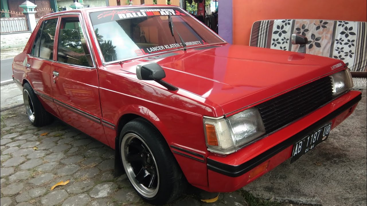 Mobil Retro Mitsubishi Lancer SL 1982 gaul abisss lurrr - YouTube