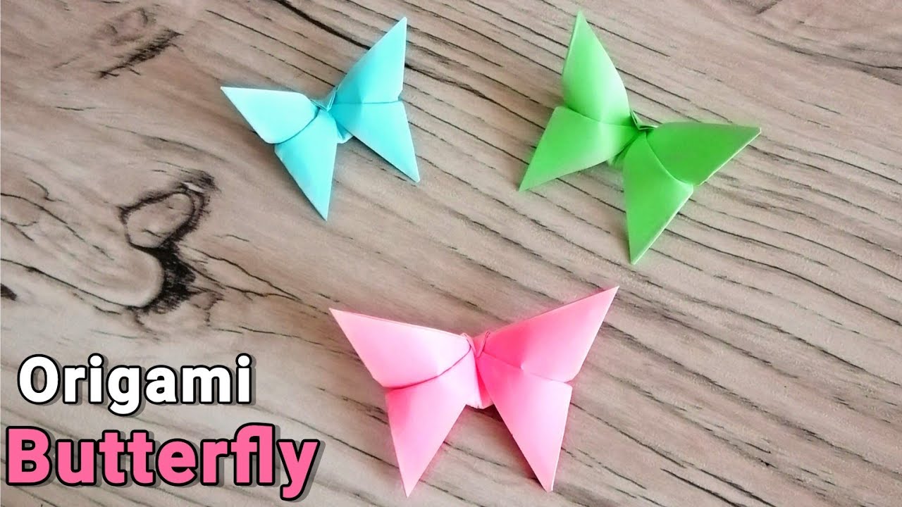 Origami Butterfly -Easy Origami Tutorial - YouTube