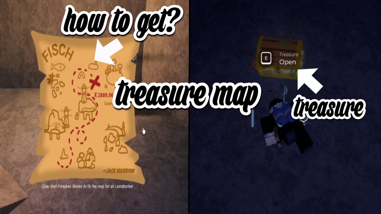 Roblox fisch TREASURE MAP how to get and how you can use it? - YouTube