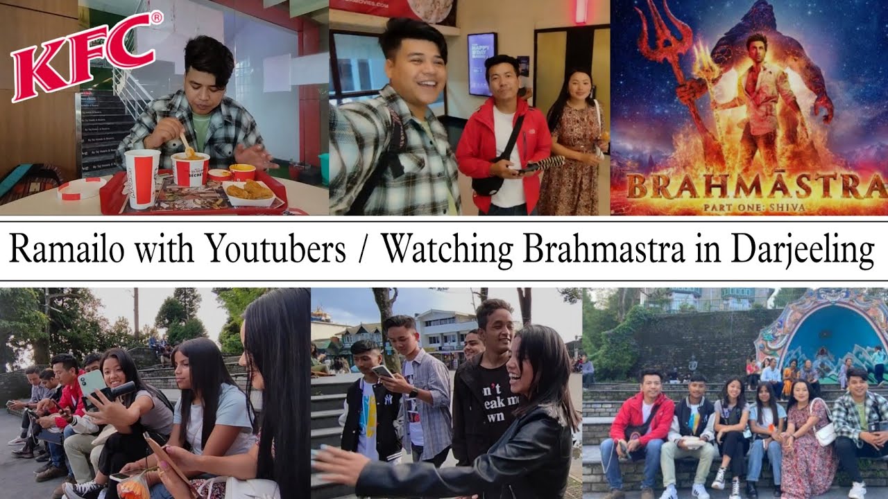 @melissathami902 ko reels ko bts😆😆 | Ramailo w Youtubers | Watching Brahmastra | KFC in ...