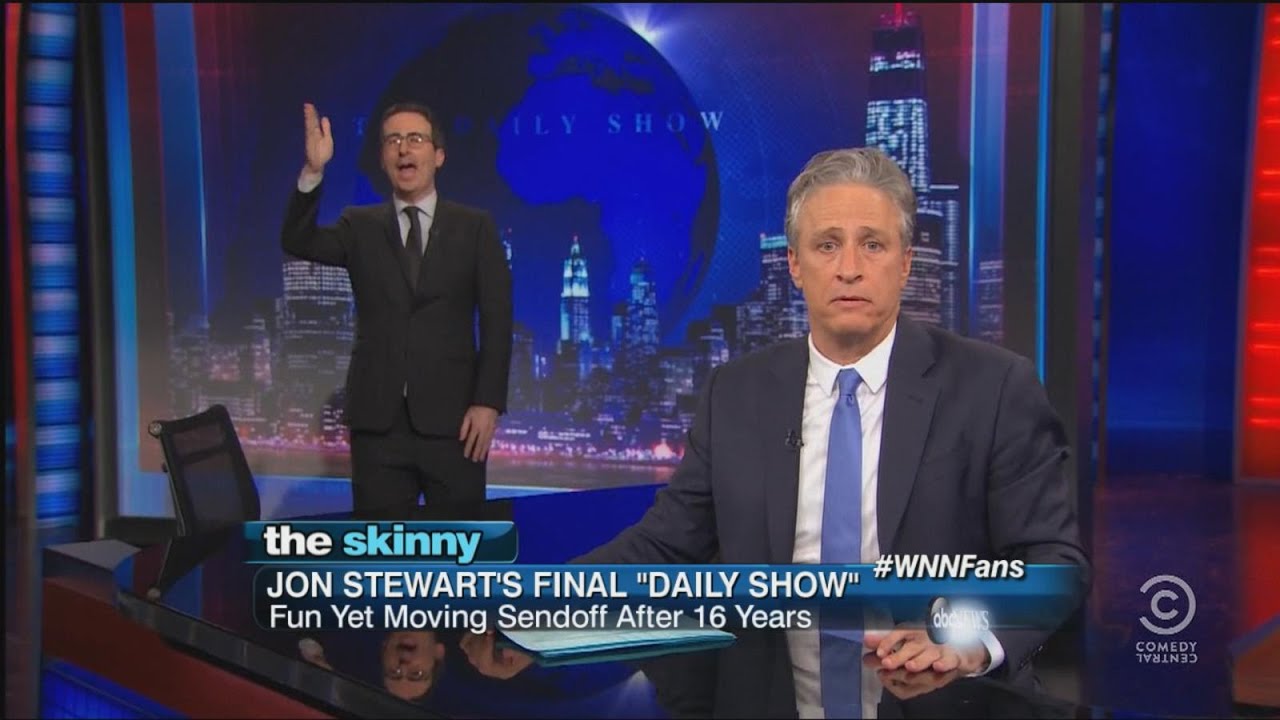 Jon Stewart’s Last Night On “The Daily Show” | ABC News - YouTube