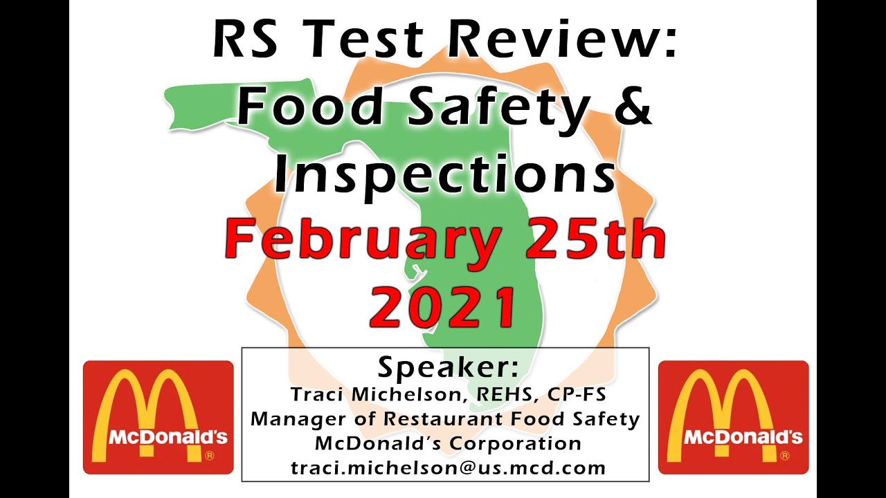 RS Test Review: Food Safety and Inspections Feb 25th 2021 - YouTube
