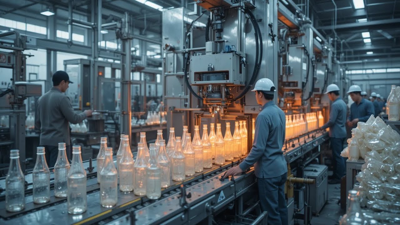 How a Plastic Bottle Is Made: Factory Process & Assembly - YouTube