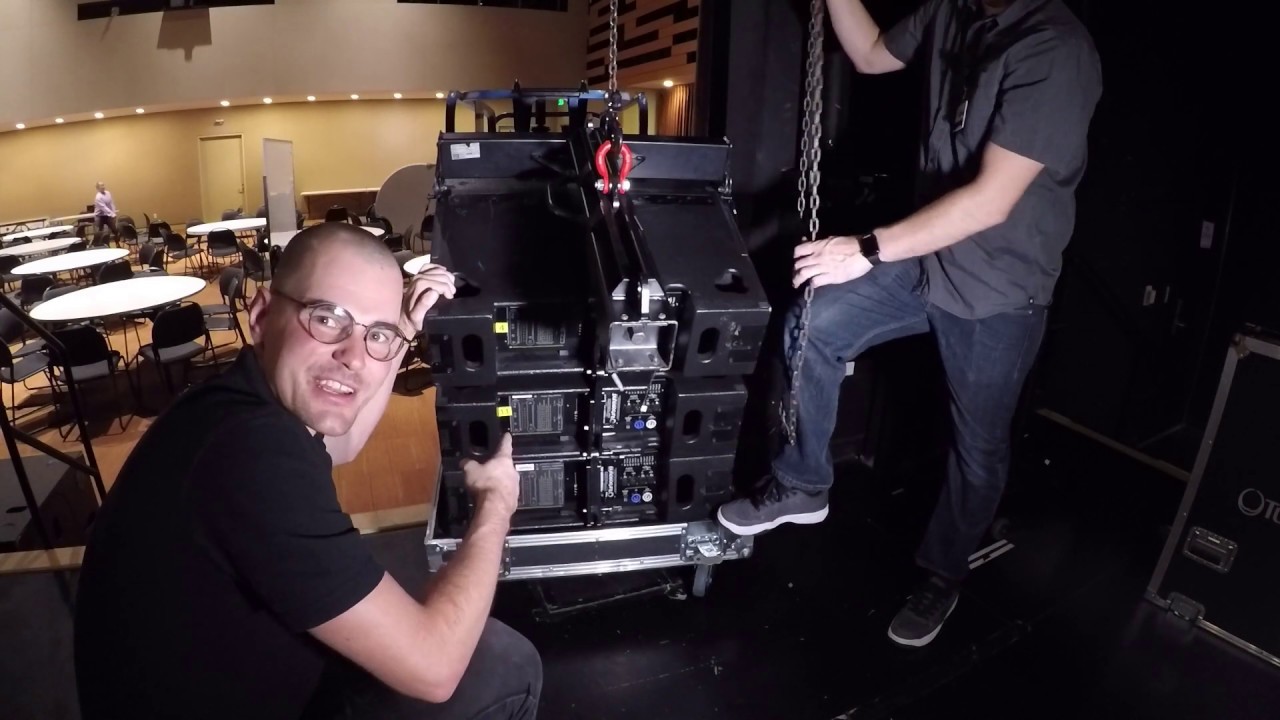 Turbosound Line Array Setup - YouTube