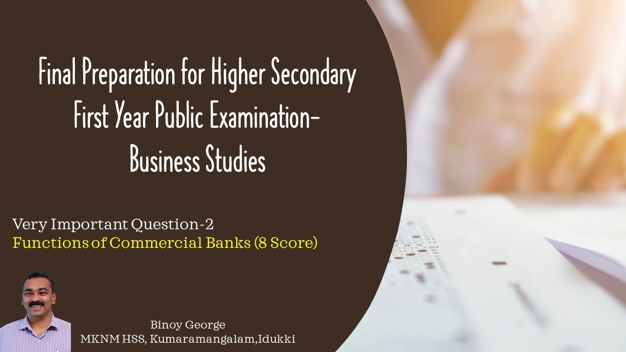 Final Preparation for Public Exam,+1 Business Studies,VIP Question-2 ...