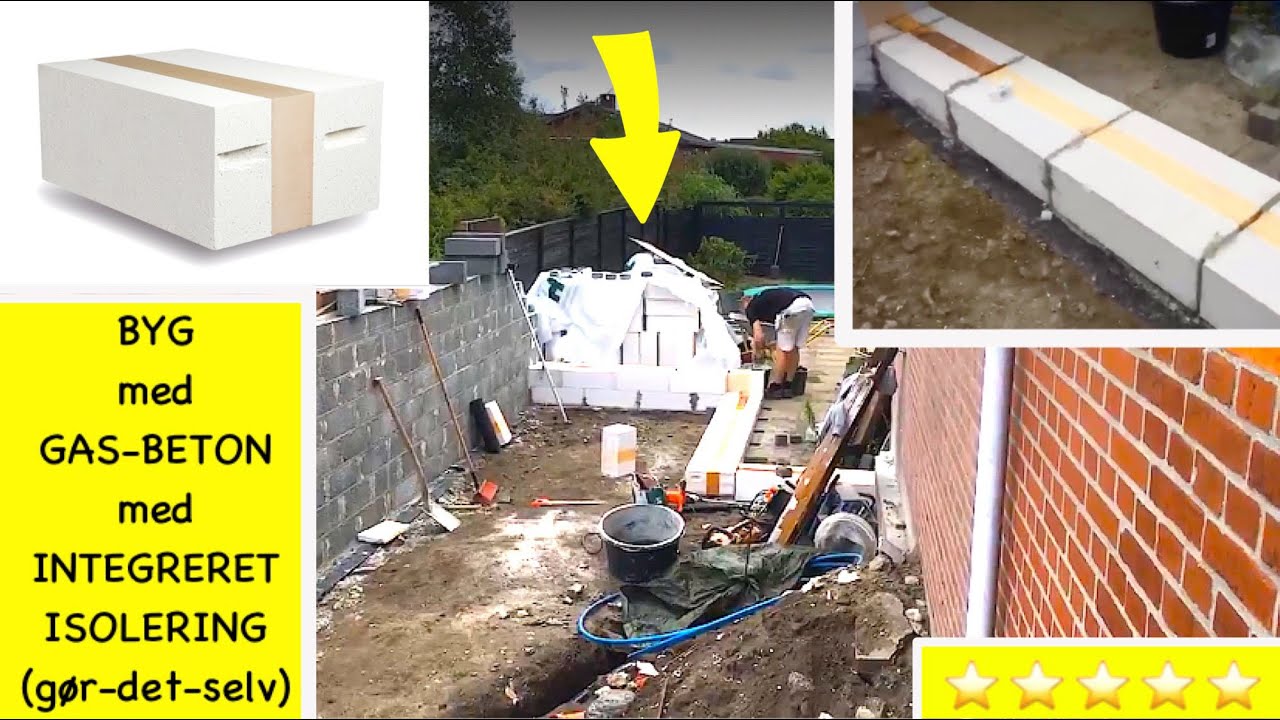 GØR DET SELV: Opbyg gasbeton ️ - YouTube