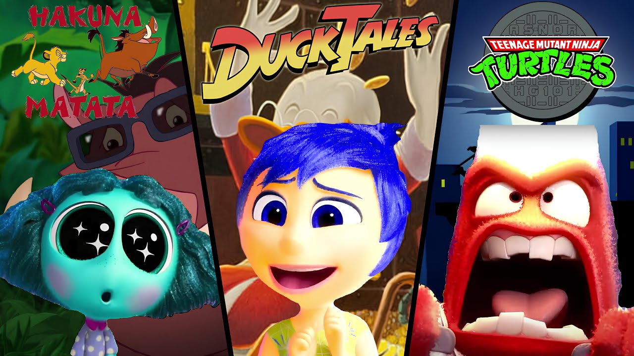 Inside Out 2 but in Popular Cartoons - YouTube