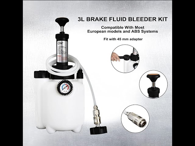 3L Manual Brake Bleed Vacuum Pump With 4 Adapters 3L Manual Brake ...