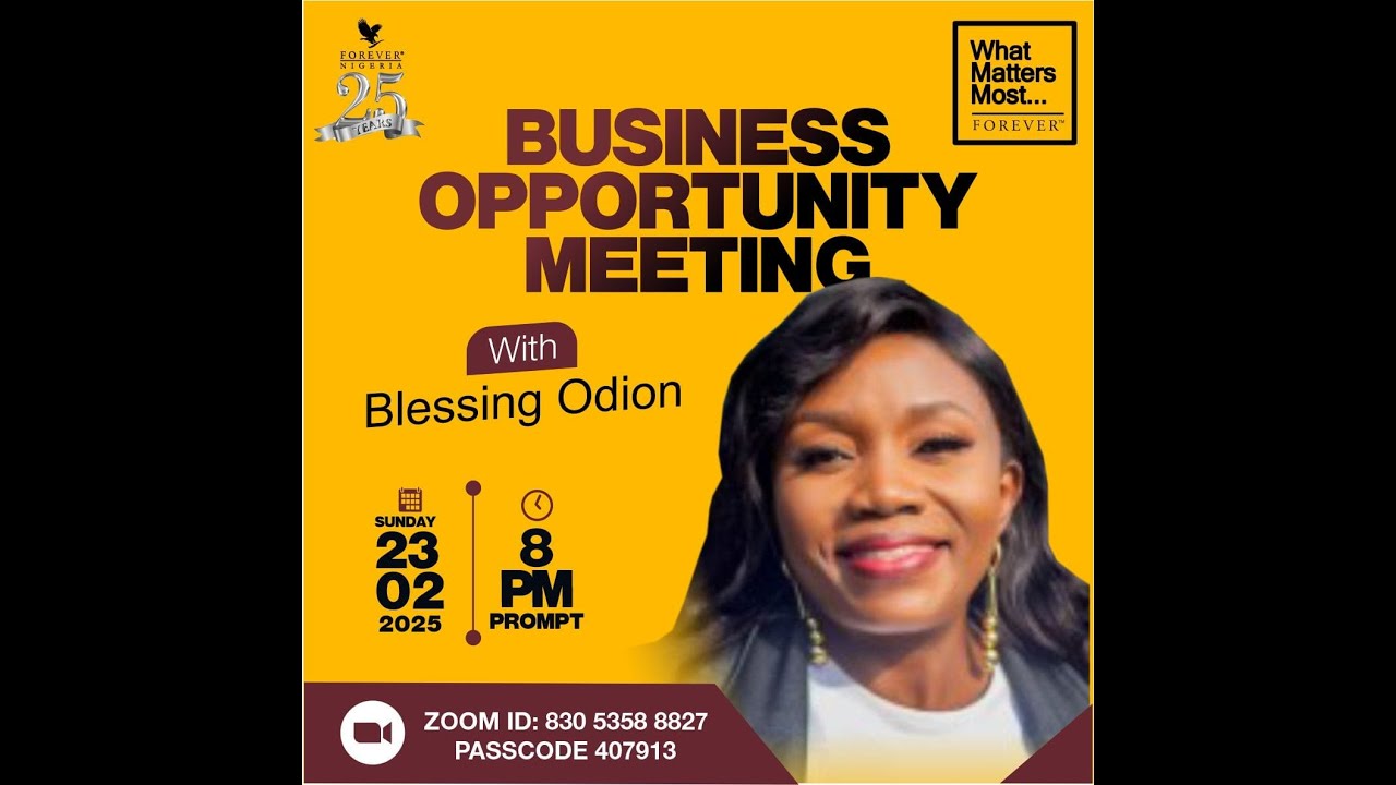 BUSINESS OPPORTUNITY MEETING WITH BLESSING ODION - YouTube