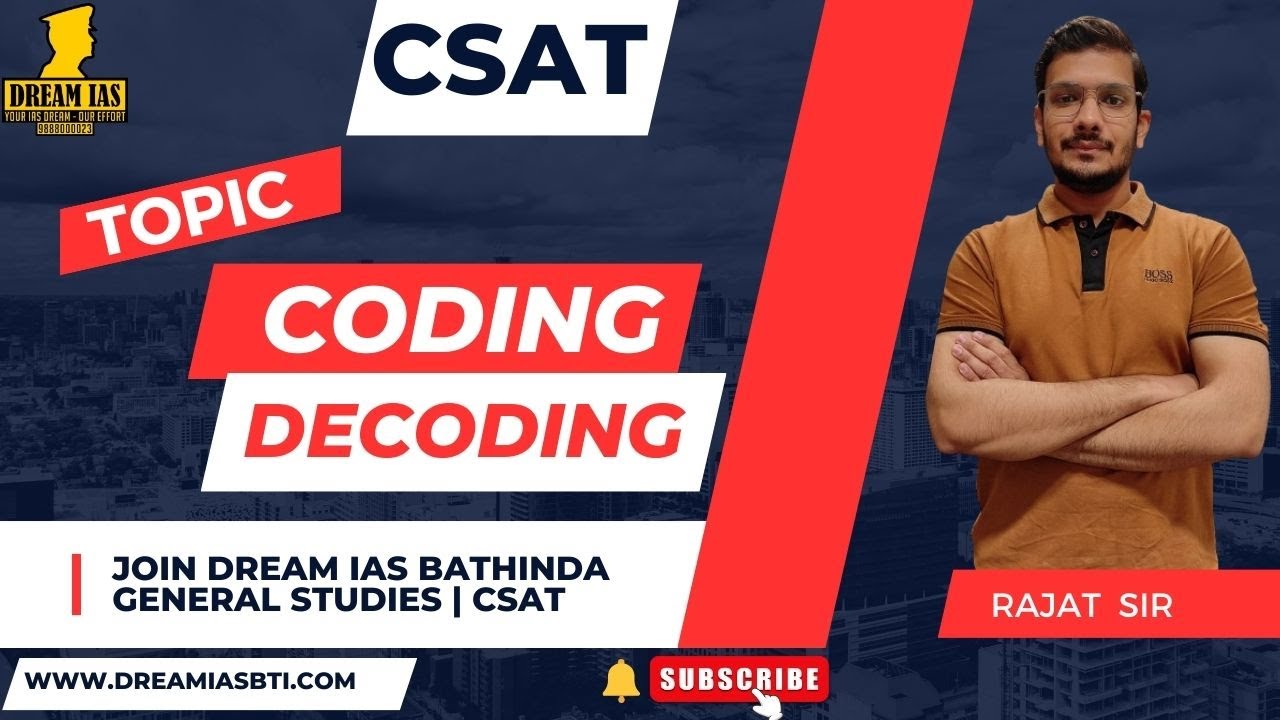 Csat Class 03 Coding Decoding By Rajat Sir Youtube 4458