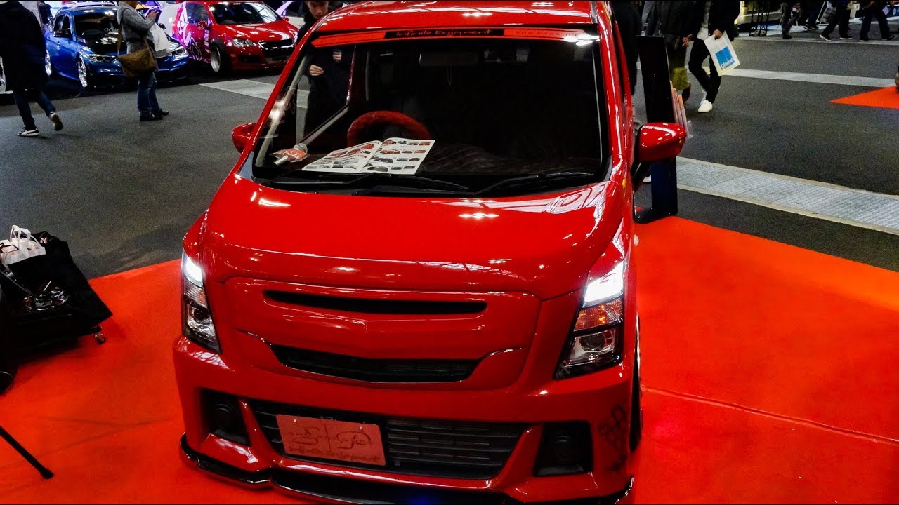 (4K)SHO PRODUCE SUZUKI WAGON-R STINGRAY bodykit 翔プロデュース スズキ スティングレーワゴンR ...