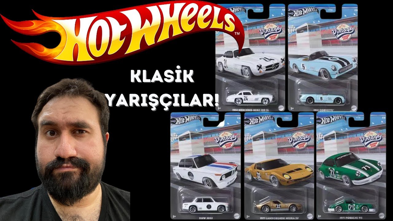Hot Wheels Uzun Kart Vintage Racing Club 5'li Set İNCELEME - KLASİK ...