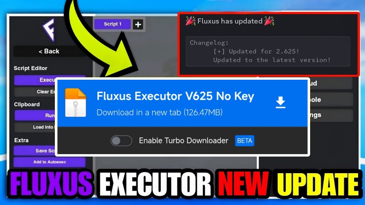 Fluxus Executor Mobile New Update v625 | FLUXUS Back | DELTA EXECUTOR ...