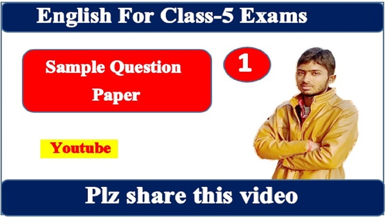 5th Class Board Exam 2020 Sample Question Paper RBSE 5th English 5th-class-board-exam-2020-sample-question-paper-rbse-5th-english