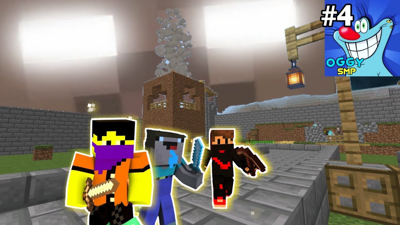 Our SMP is in DANGER😨😰!! | Oggy SMP-4 | Basu Plays - YouTube