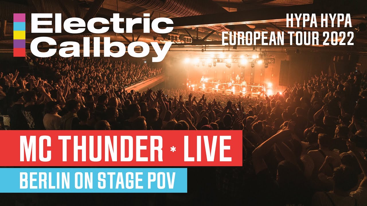 Electric Callboy - MC Thunder LIVE (Berlin ON STAGE POV) - YouTube