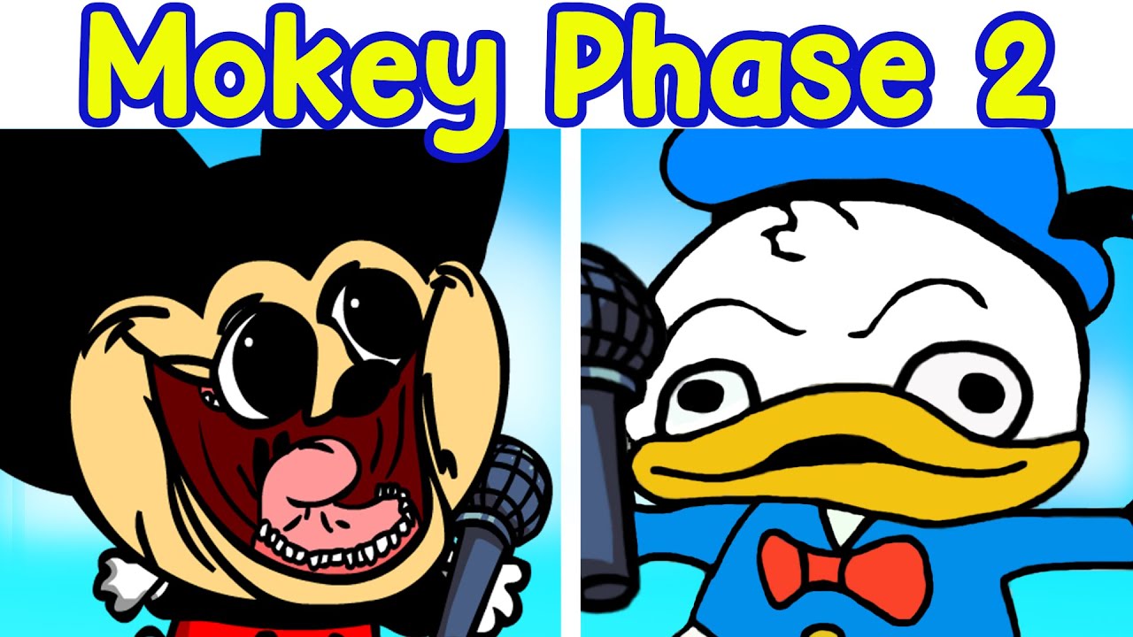 Friday Night Funkin' VS Mokey + Grooby FULL WEEK (FNF Mod) (Mickey ...