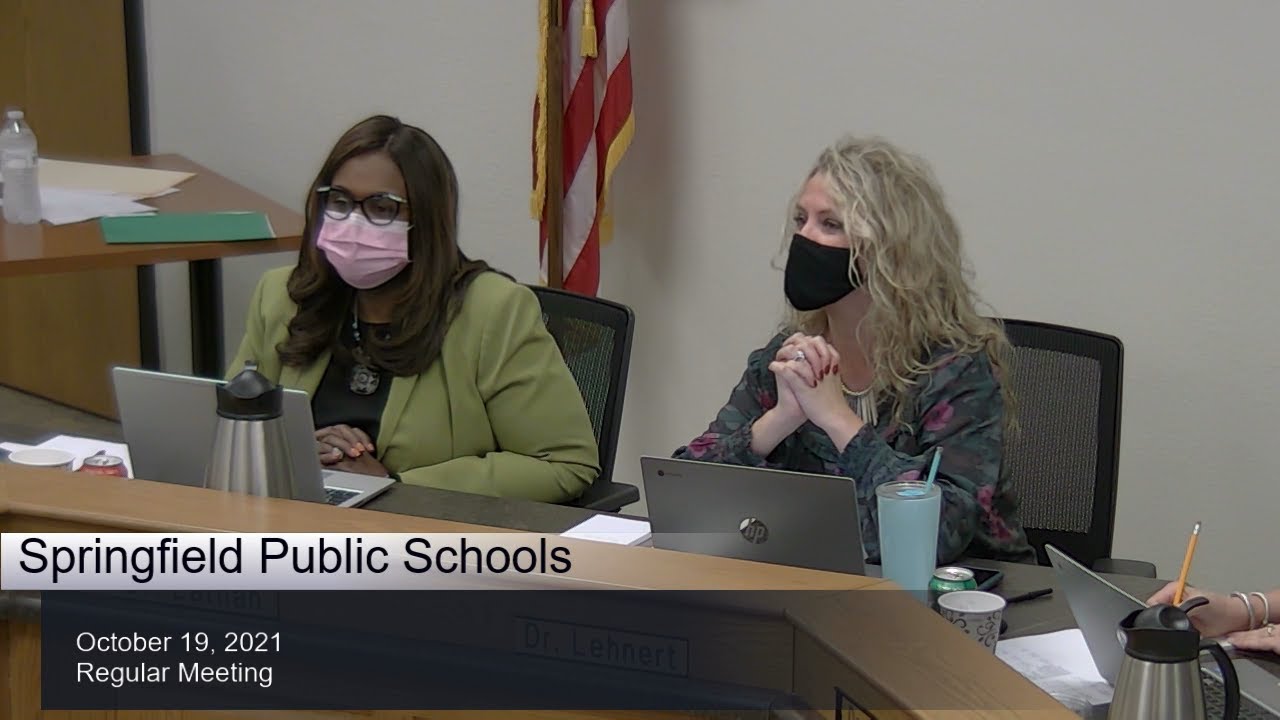 Springfield Public Schools Board of Education Regular Meeting, Oct. 19 ...