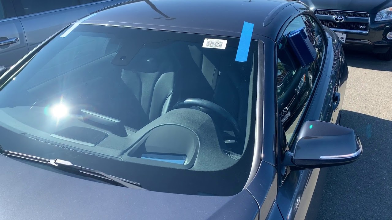 FW04347 BMW 4 Series Solar Rain Sensor HUD Windshield - YouTube