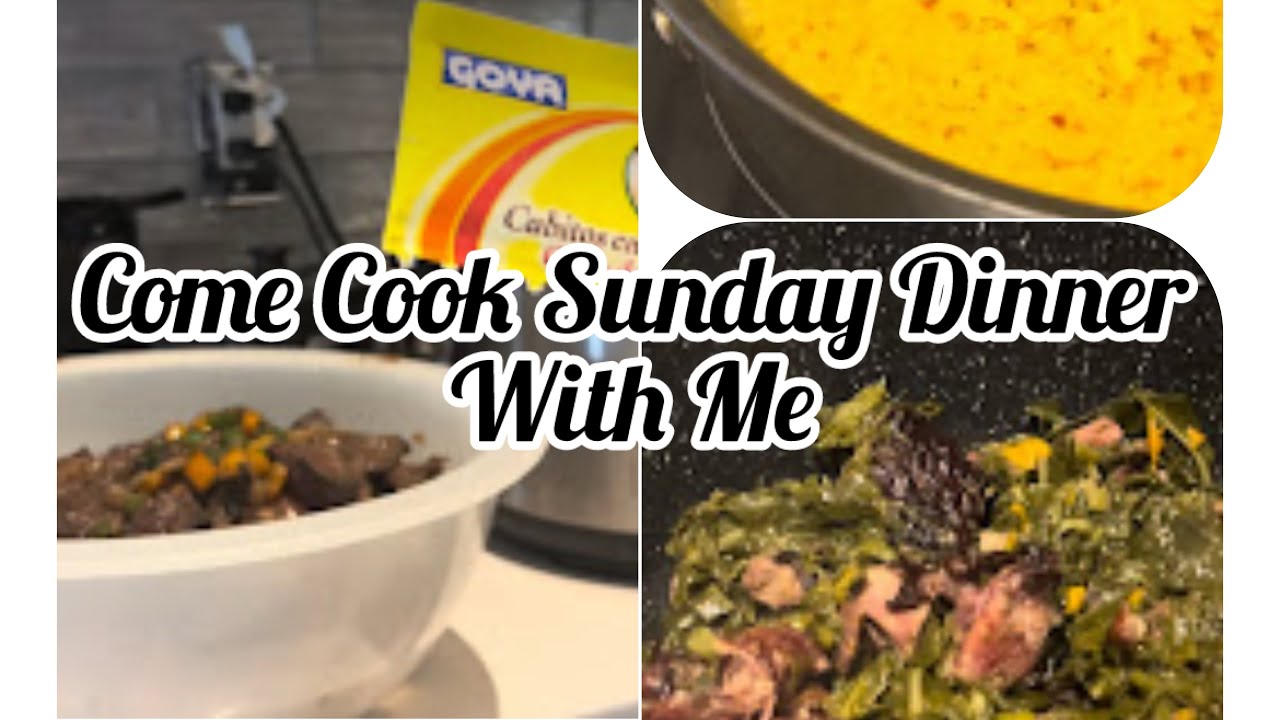 Come Cook Sunday Dinner With Me!! - YouTube