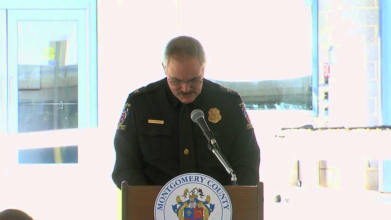 Police Chief Tom Manger at Opening of 3rd District Silver Spring Police ...