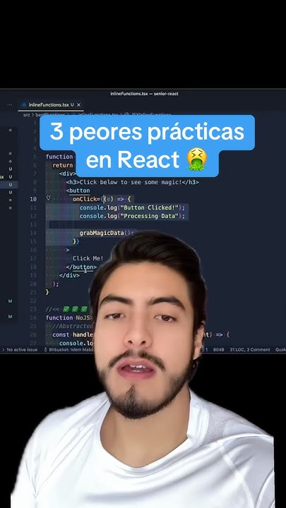 3 malas prácticas que tienes que evitar en React #react #codigo #programacion #frontend - YouTube