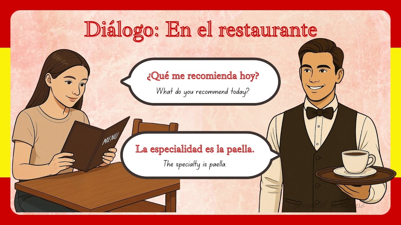 🍽️ Diálogo: En el restaurante | At the Restaurant - YouTube