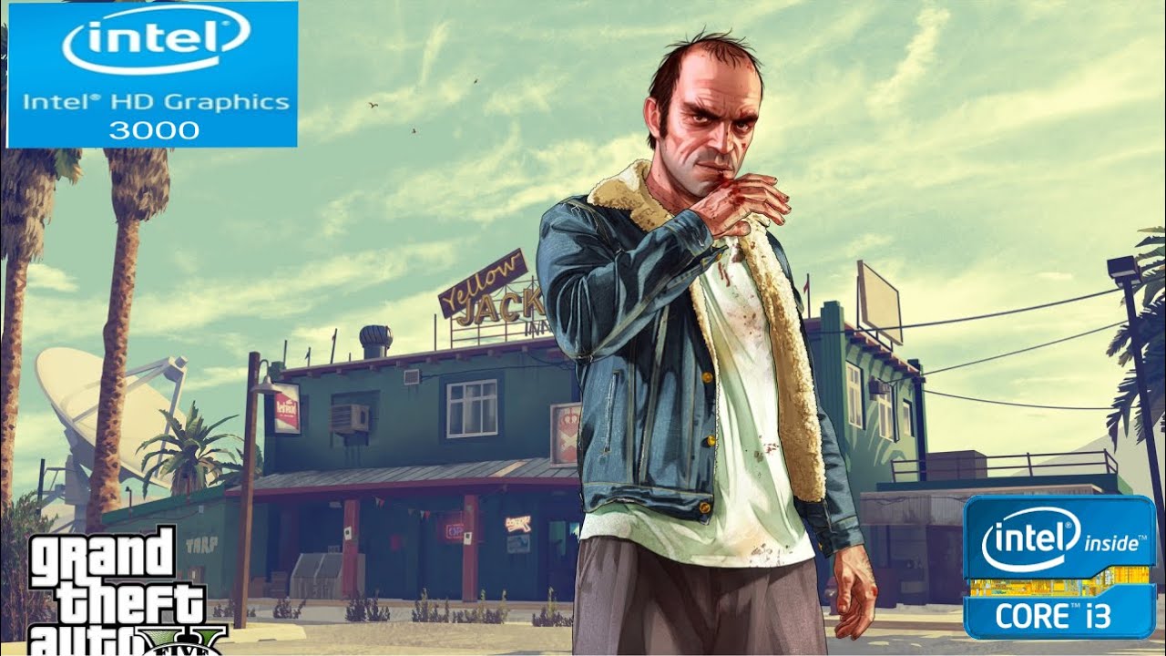 gta v on intel hd 3000 | intel core i3 | VRAM 64mb | gameplay laptop ...
