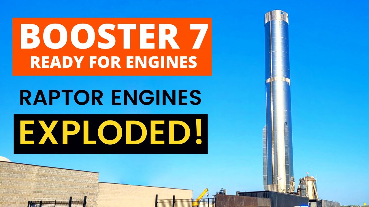 Two Raptor V2 Engines Blew Up on the Test Stand, Booster7 Cryo Proof ...