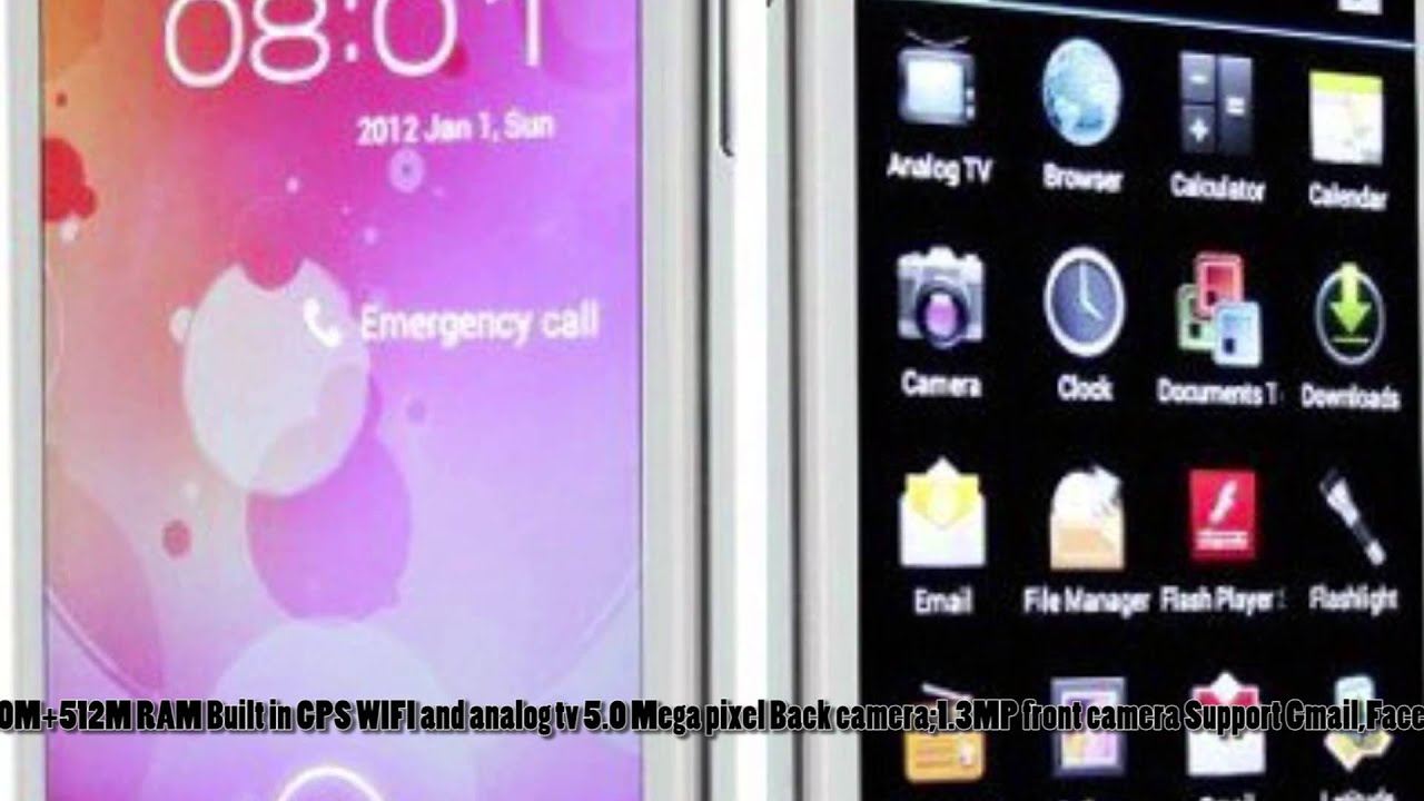 N8000 5 Inch Screen Android 4.0 Smart Phone Dual SIM Mtk6575 Test ...
