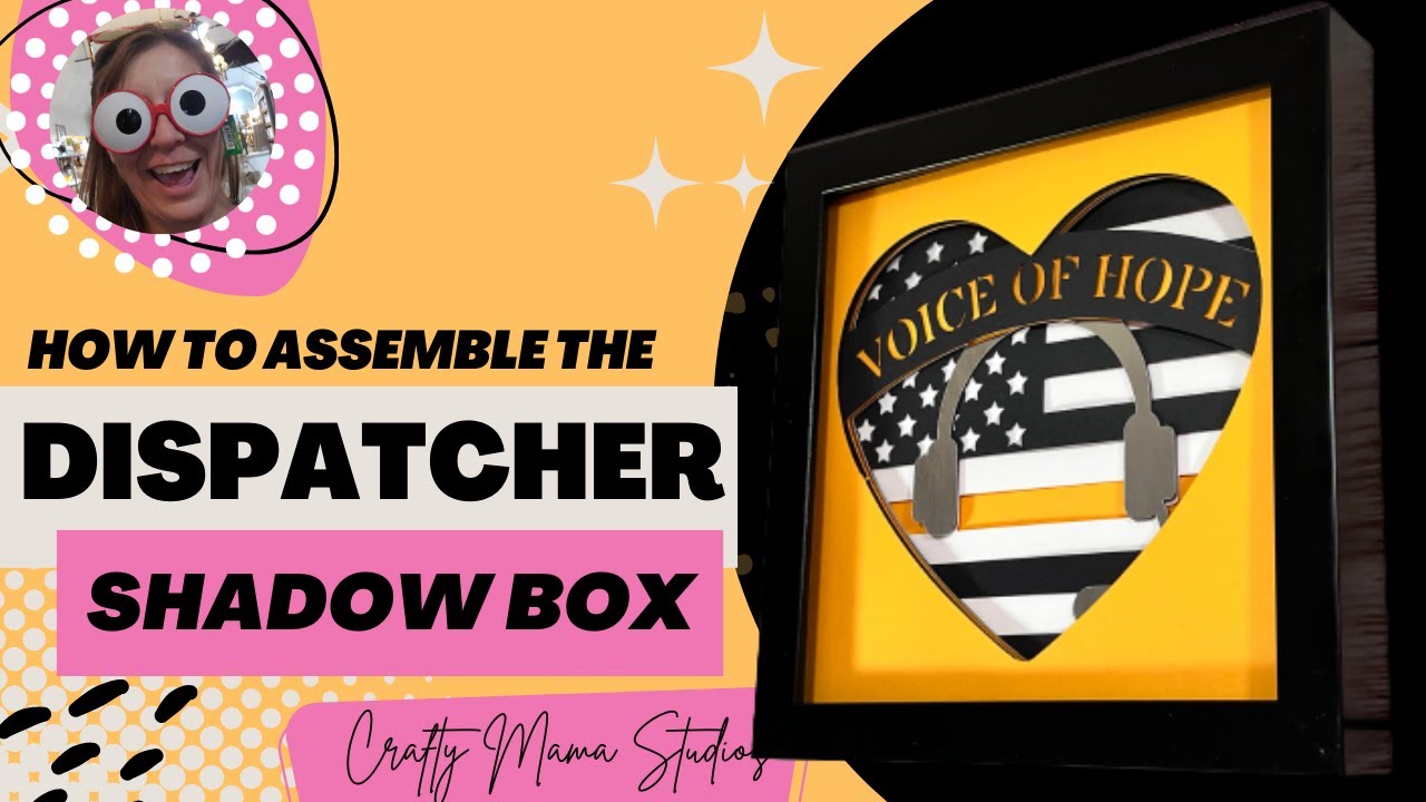 Dispatcher Svg Shadow Box, Paramedic 911 Hero 3D Layered Shadowbox ...