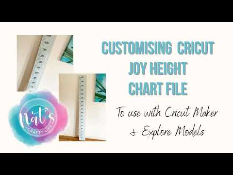 Customising Cricut Joy Height Chart - YouTube