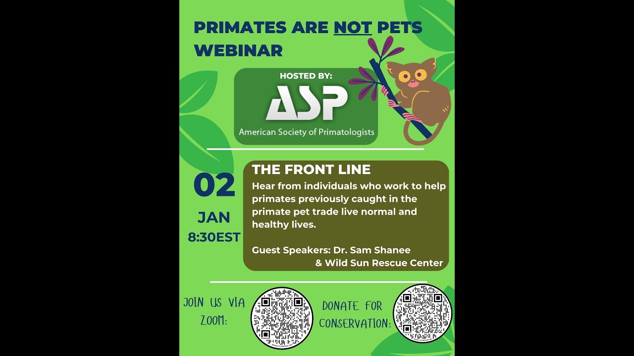 Dr. Sam Shanee "Primate Hunting and Trafficking in the Neotropics ...
