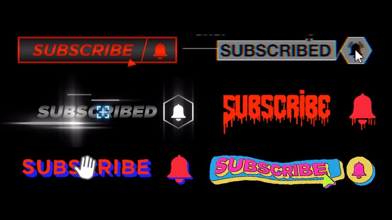 Subscribe Button Free Download - Free Royalty - YouTube