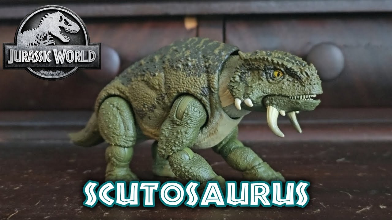 Jurassic World Hammond Collection Scutosaurus Review - YouTube