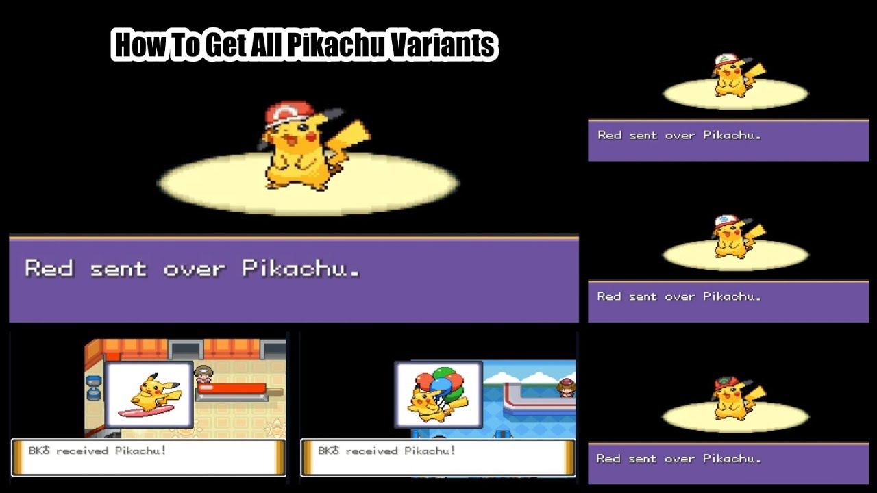 All Pikachu Variant Locations - Pokemon Unbound 2.1.1.1 - YouTube