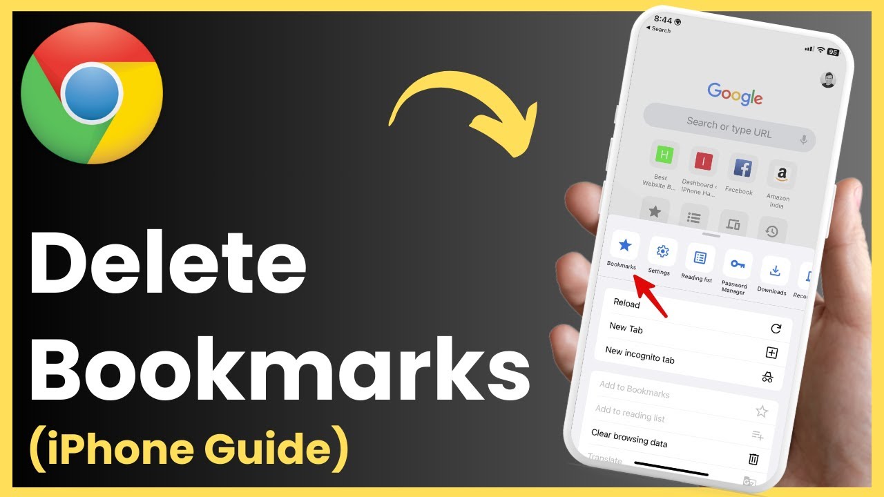 How To Delete Bookmarks On Google Chrome iPhone ! - YouTube