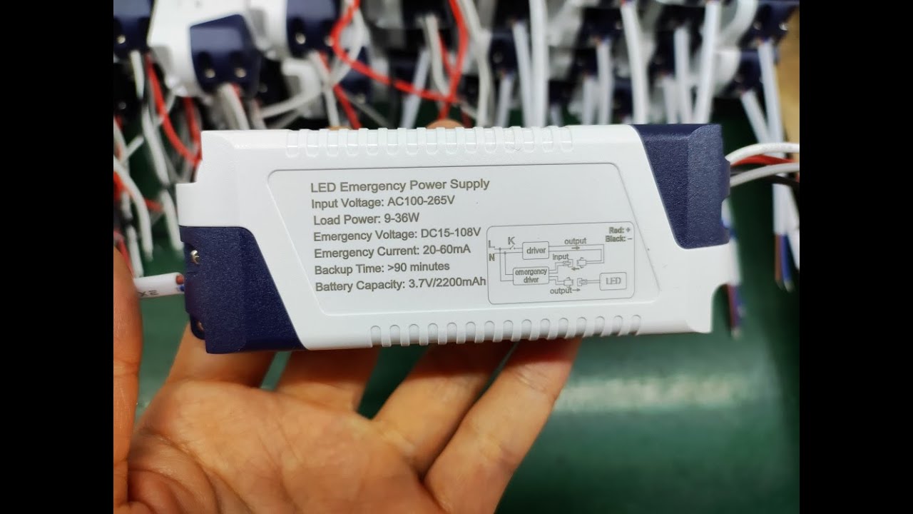 How to connect Emergency led driver to your light& led driver? How it ...