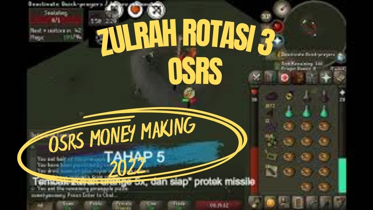 Zulrah rotasi 3 II old school runescape II osrs money making 2022 - YouTube