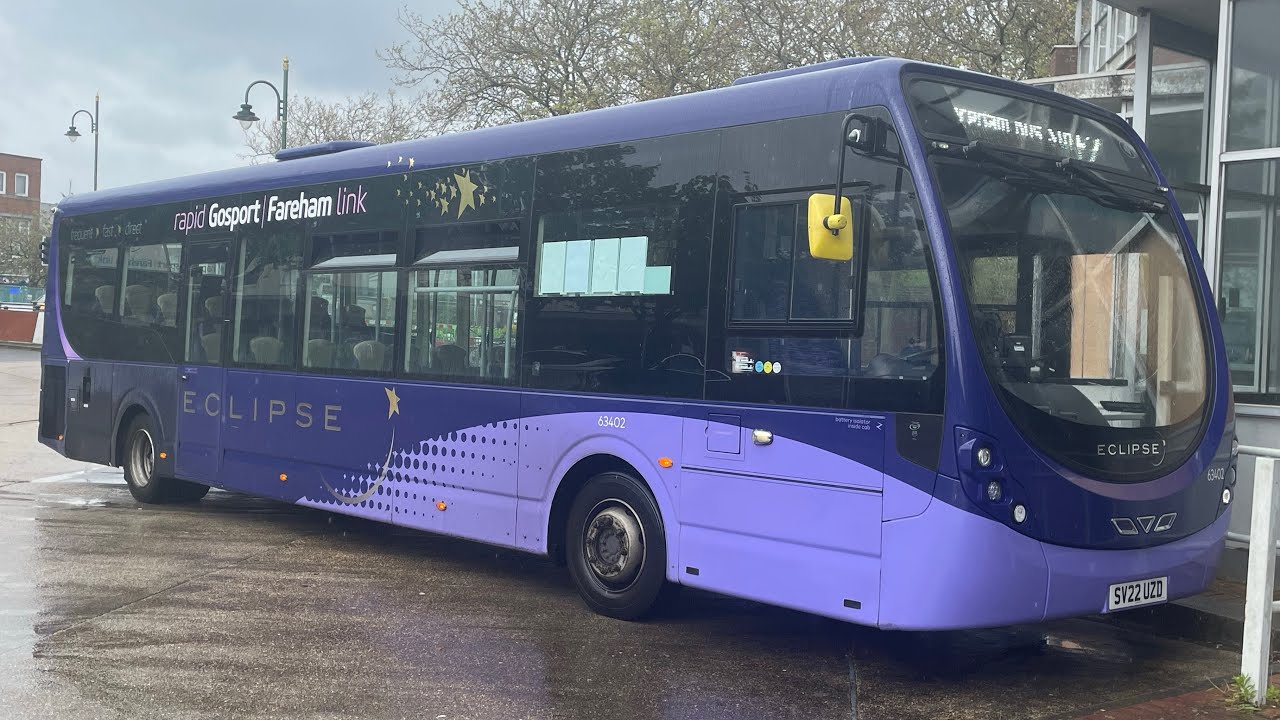 First Solent Eclipse 63402 SV22 UZD On Route E2 To Fareham Bus Station ...