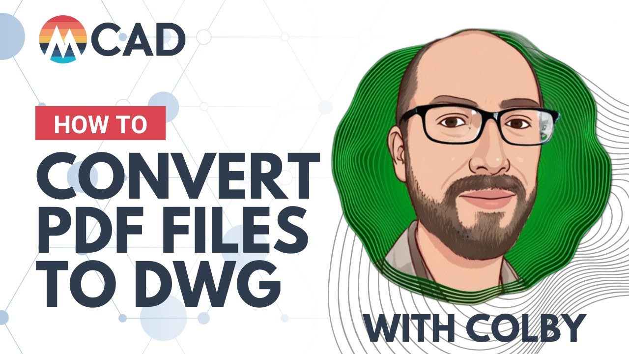 Converting PDF files to DWG - YouTube