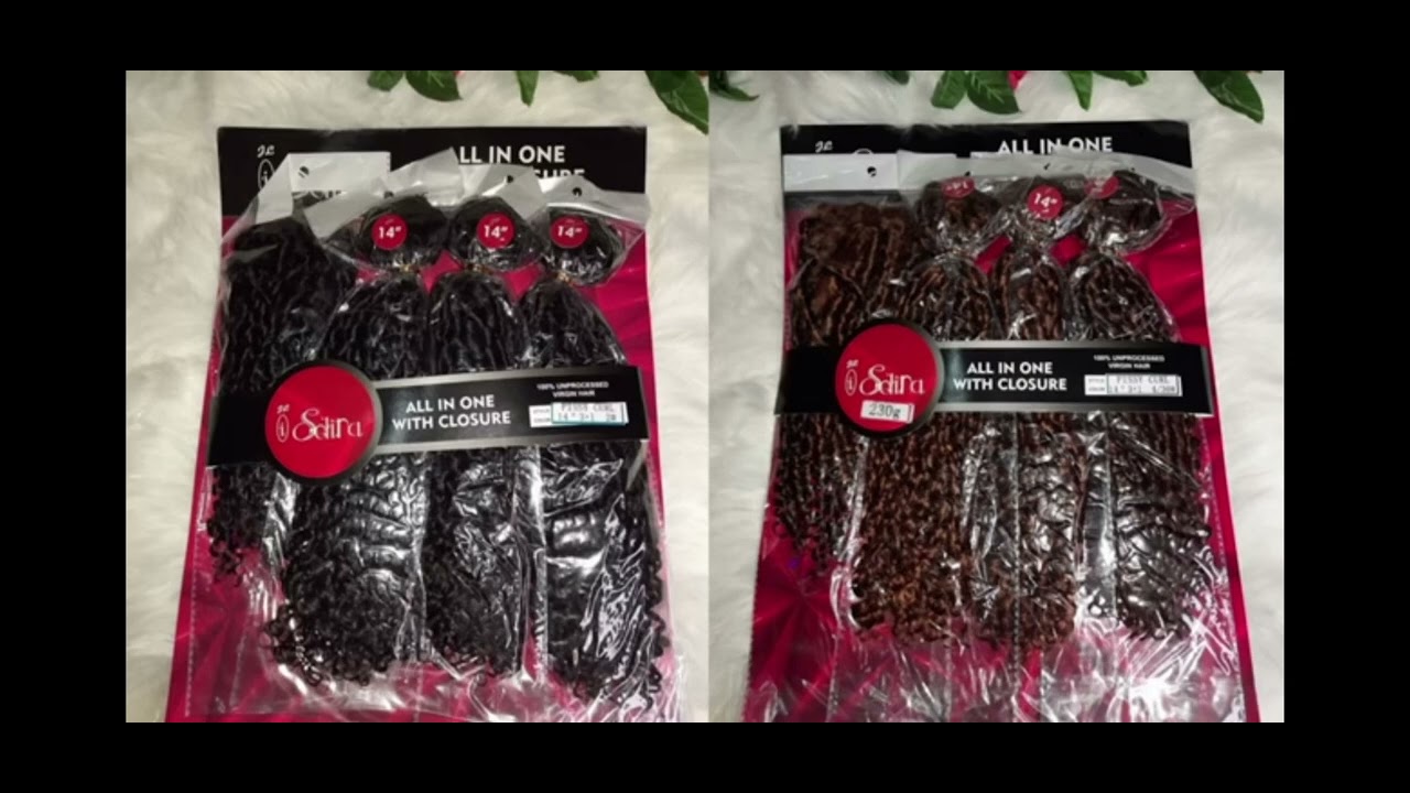 Review on Selina pixie curl packet hair - YouTube