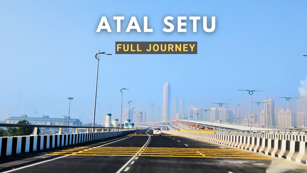 Mumbai Transharbour Link Atal Setu Full Journey | Chirle to Sewri End ...