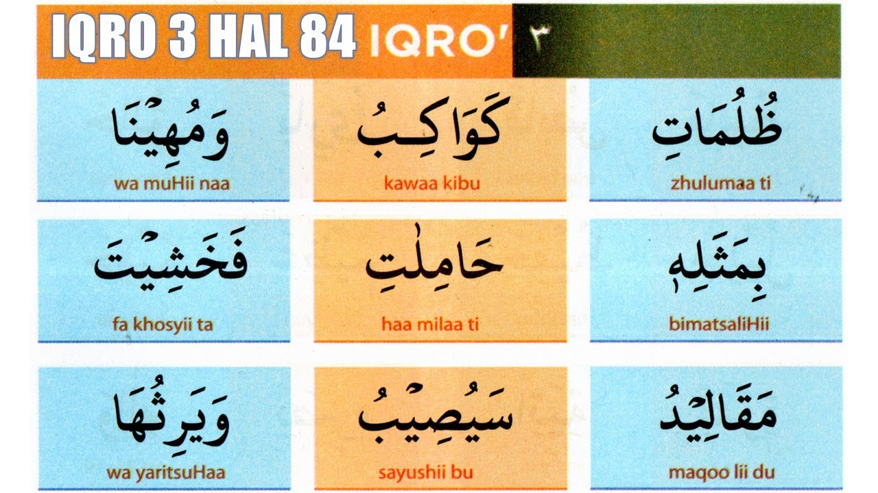 Iqro 3 (Hal 84). Belajar Baca Iqro' 3, Cara Cepat dan Mudah Membaca iqro cara baca iqro 3 baca ...